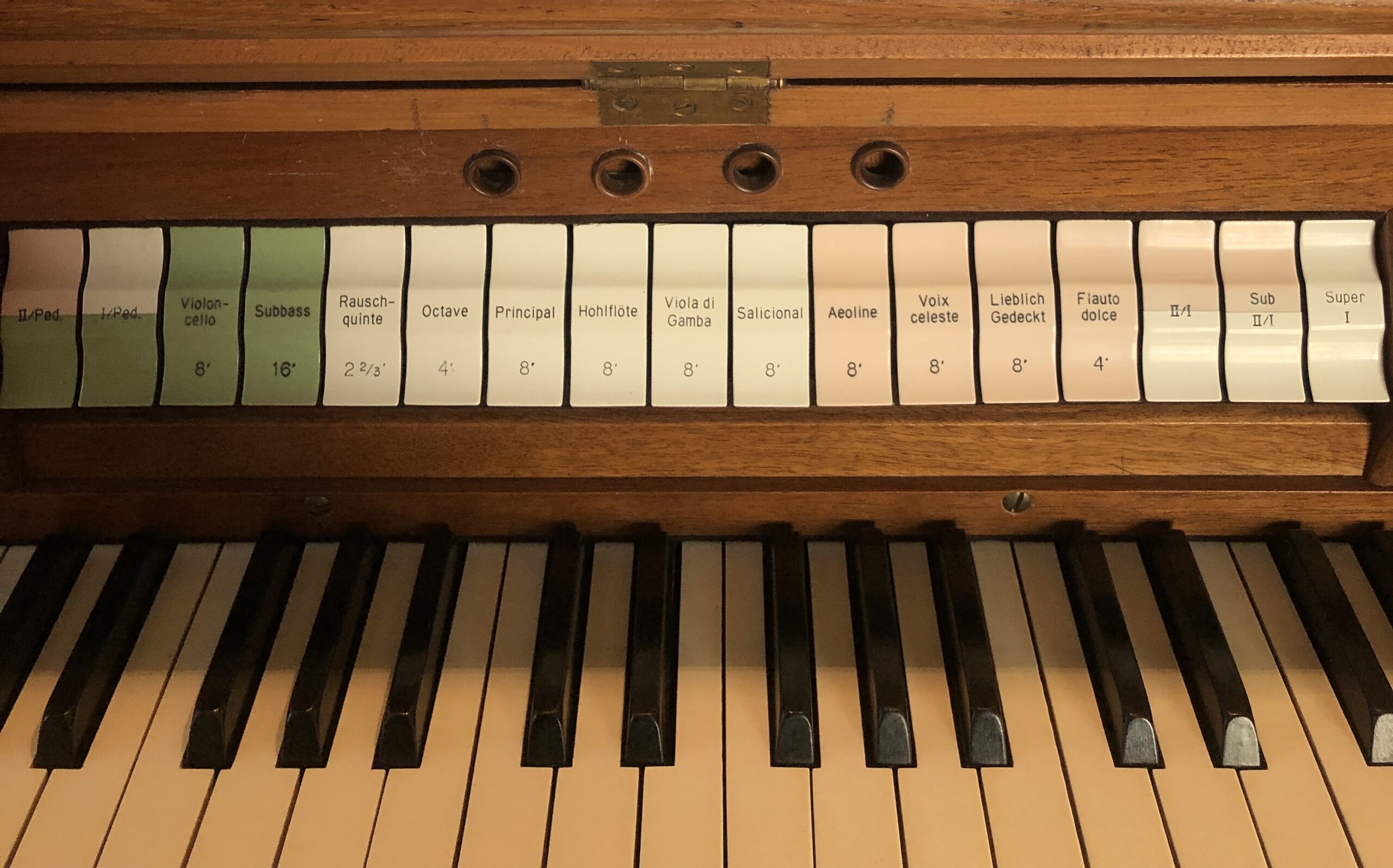 Disposition der Walcker-Orgel – Prot. Kirchengemeinde Bockenheim